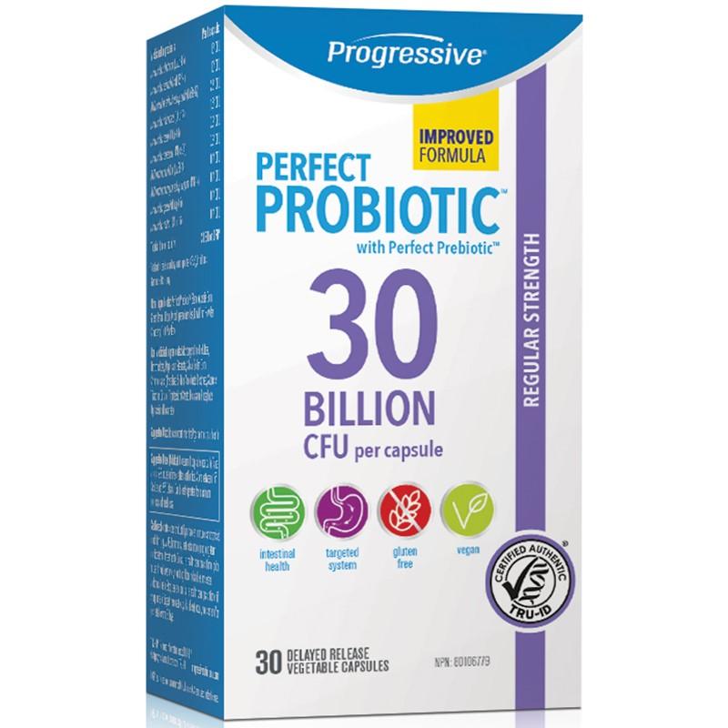 Progressive Perfect Probiotic Regular Strength 30 Billion CFU 30 Capsu